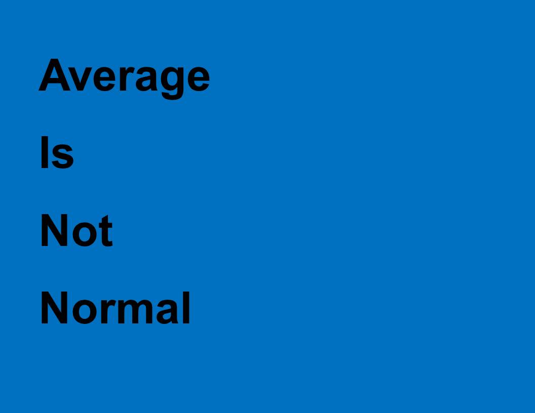 Average Is Not Normal IntegrityIA Average Is Not Normal IntegrityIA